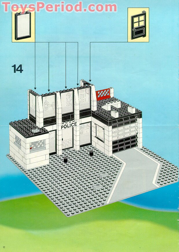 LEGO 6386 Police Command Base Instructions and Parts List
