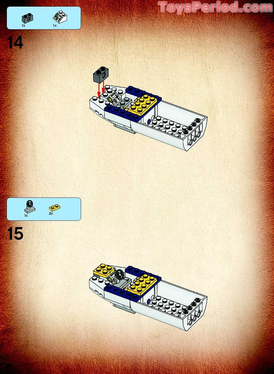 LEGO 7628 Peril in Peru Instructions and Parts List