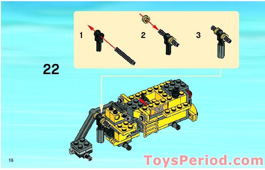 LEGO 7630 Front-End Loader Instructions and Parts List