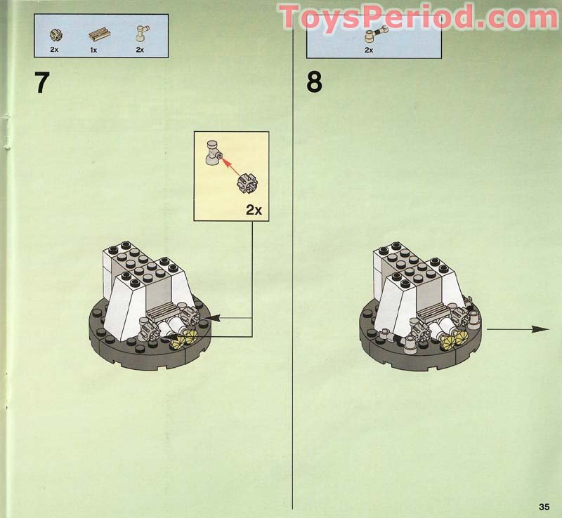LEGO 7697 MT-51 Claw-Tank Ambush Instructions and Parts List