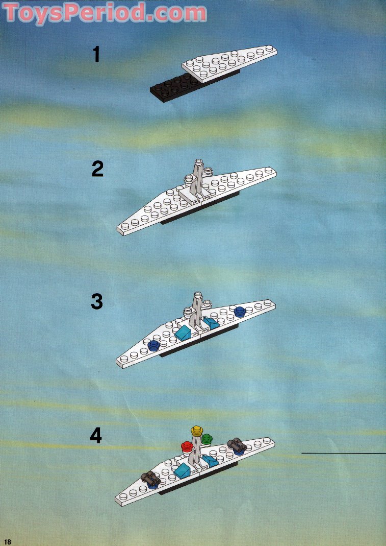 LEGO 7899 Police Boat Instructions and Parts List