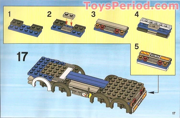 LEGO 7990 Cement Mixer Instructions and Parts List