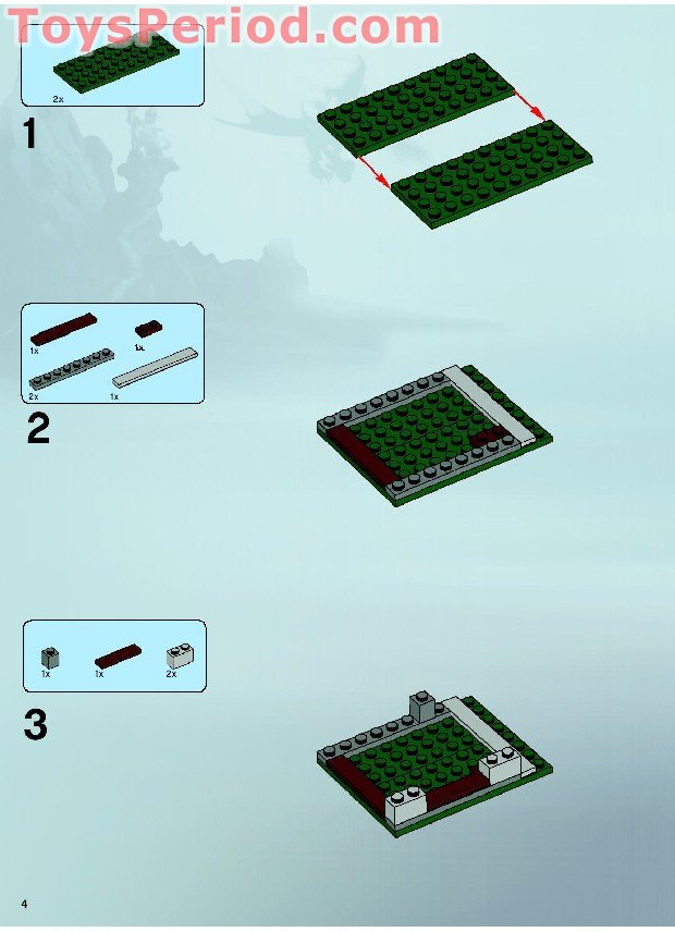 LEGO 7037 Tower Raid Instructions and Parts List