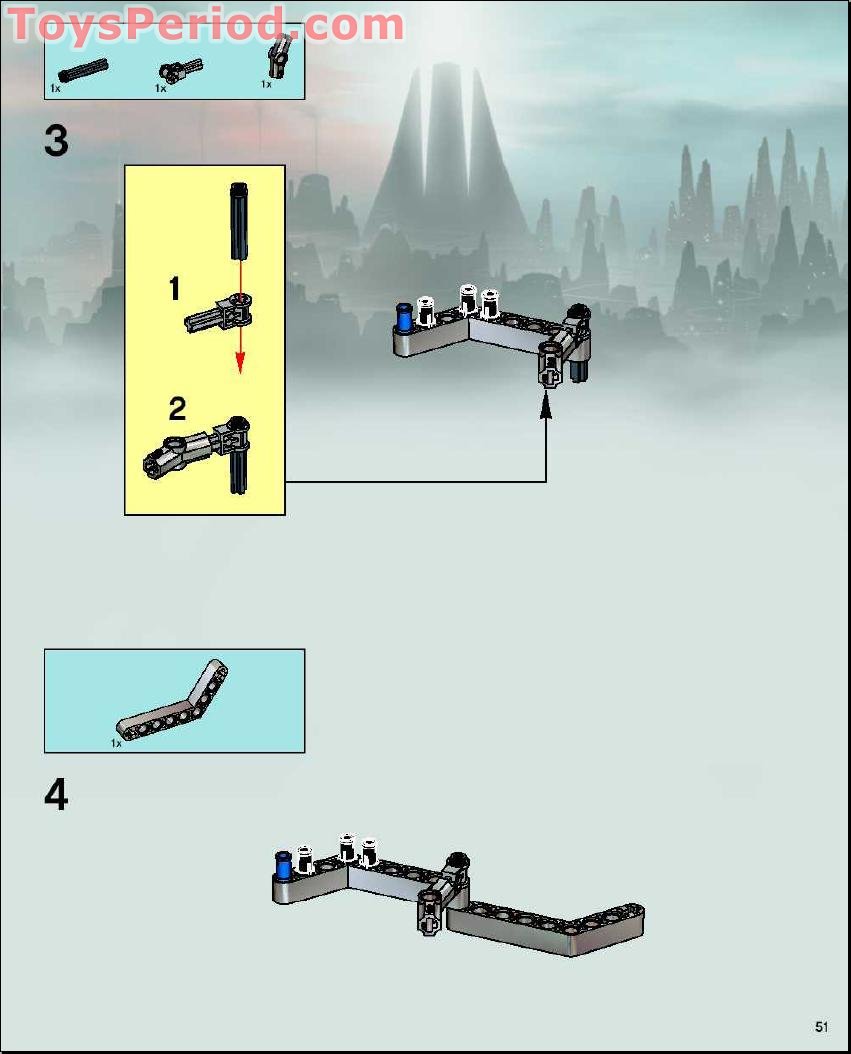 LEGO 8623 Krekka Instructions and Parts List