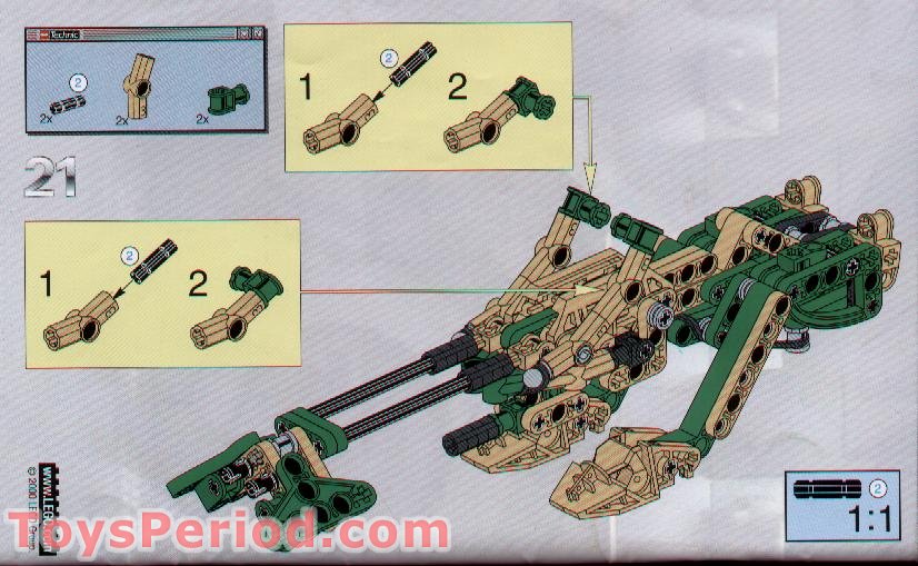 LEGO 8000 Pit Droid Instructions and Parts List