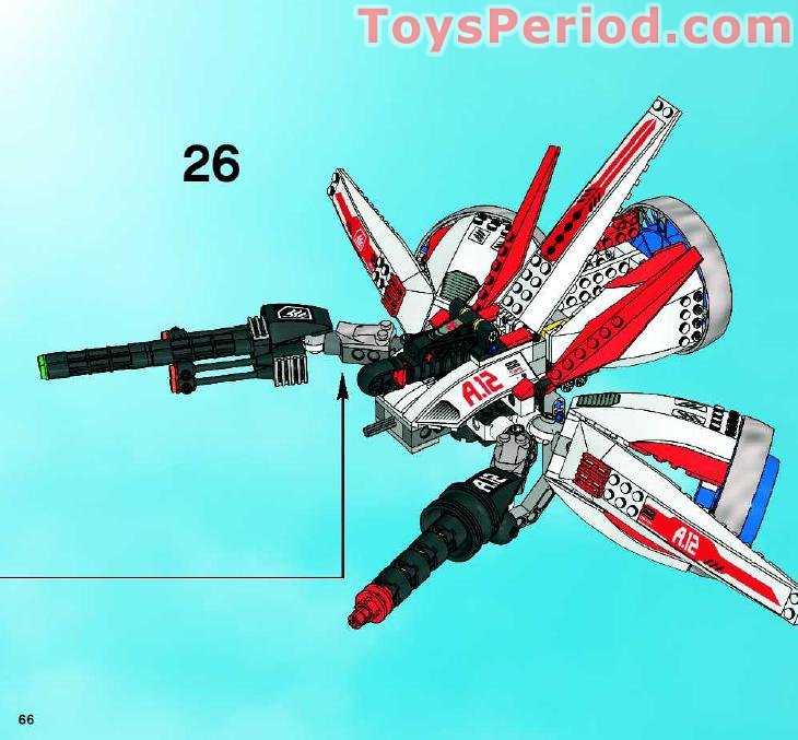 LEGO 8106 Aero Booster Instructions and Parts List