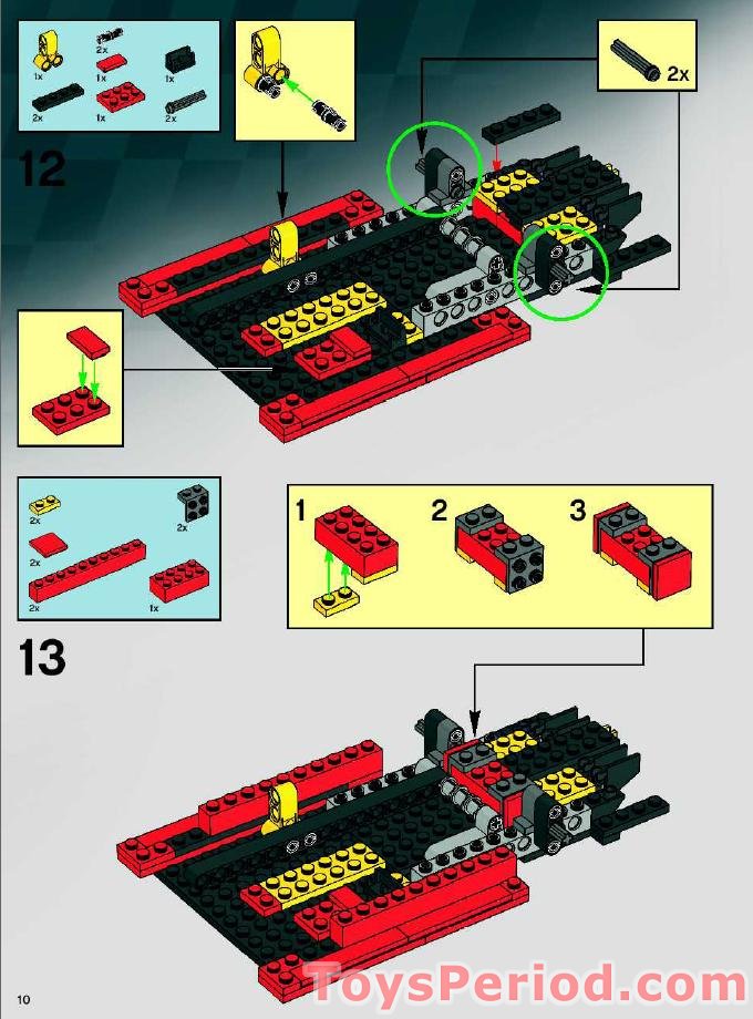 LEGO 8143 Ferrari 1:17 F430 Challenge Instructions and Parts List