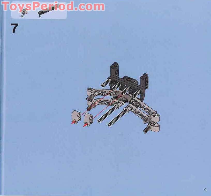 LEGO 8272 Snowmobile Instructions and Parts List