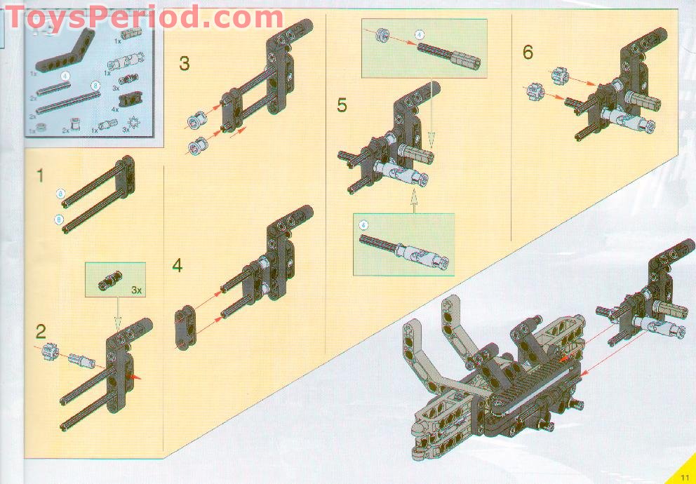 LEGO 8466 4x4 Off Roader Instructions and Parts List