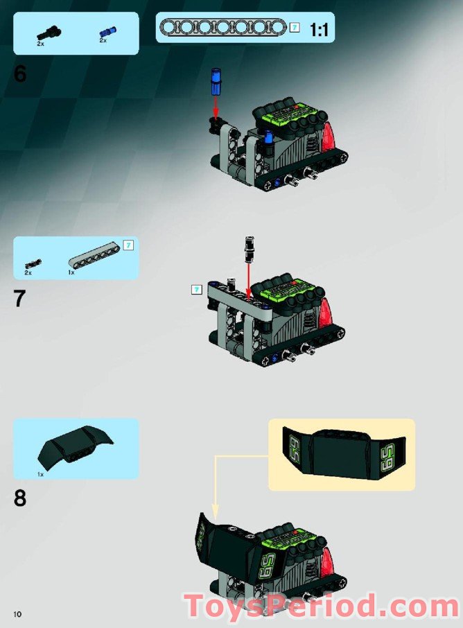 LEGO 8496 Desert Hammer Instructions and Parts List