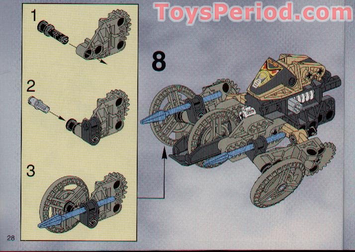 LEGO 8511 Frost Instructions and Parts List