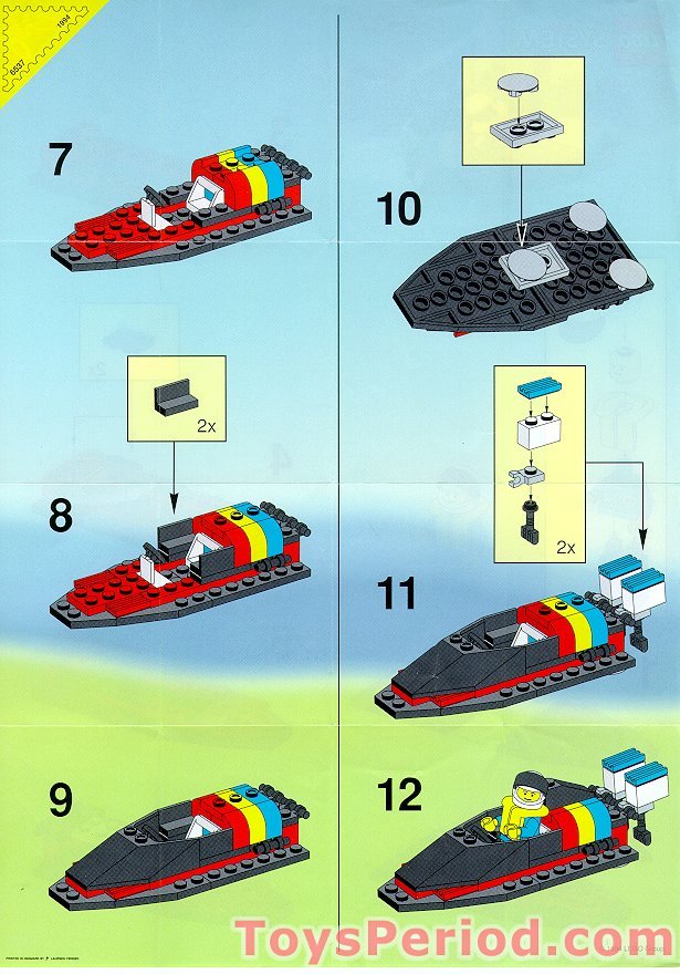 LEGO 6537 Hydro Racer Instructions and Parts List