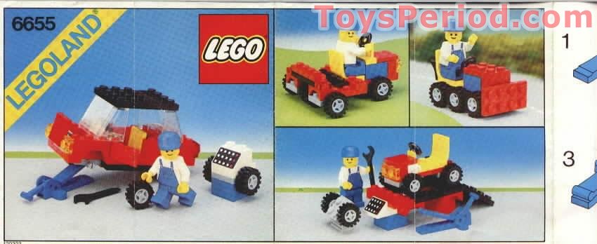 LEGO 6655 Auto and Tire Repair Instructions and Parts List