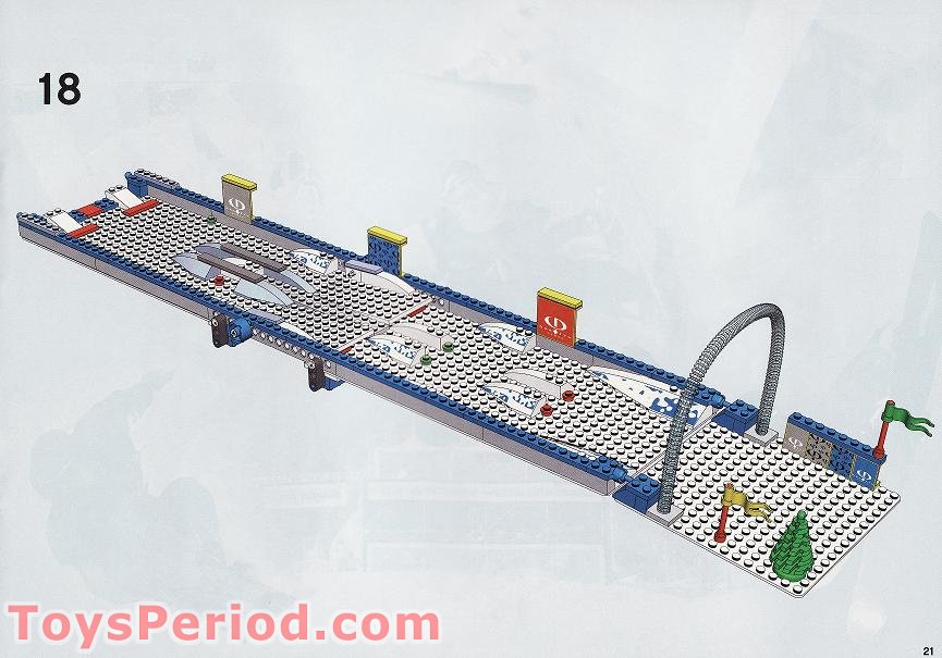 LEGO 3538 Snowboard Boarder Cross Race Instructions and Parts List
