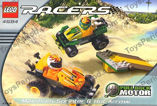 LEGO 4594 Maverick Sprinter and Hot Arrow Instructions and Parts List