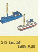 LEGO 312-4 Boats Instructions and Parts List