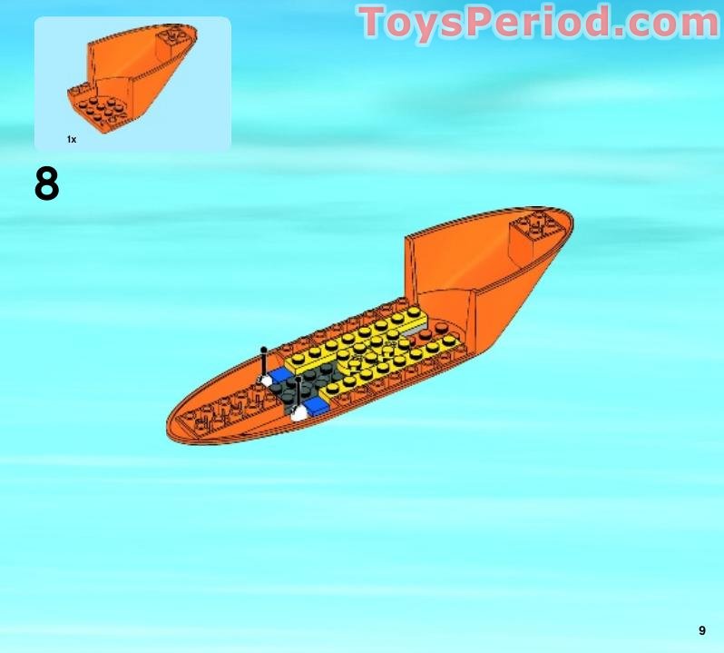 LEGO 60015 Coast Guard Plane Instructions and Parts List