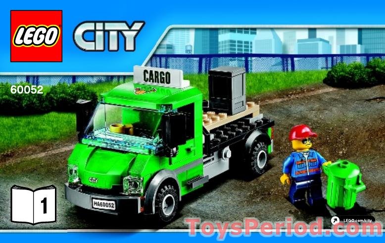 LEGO 60052 Cargo Train Instructions and Parts List