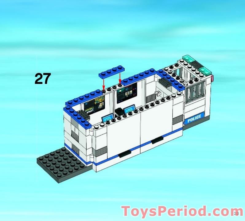 LEGO 7288 Mobile Police Unit Instructions and Parts List