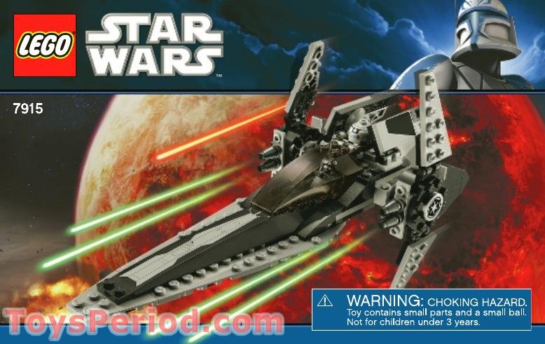 LEGO 7915 Imperial V-wing Starfighter Instructions and Parts List