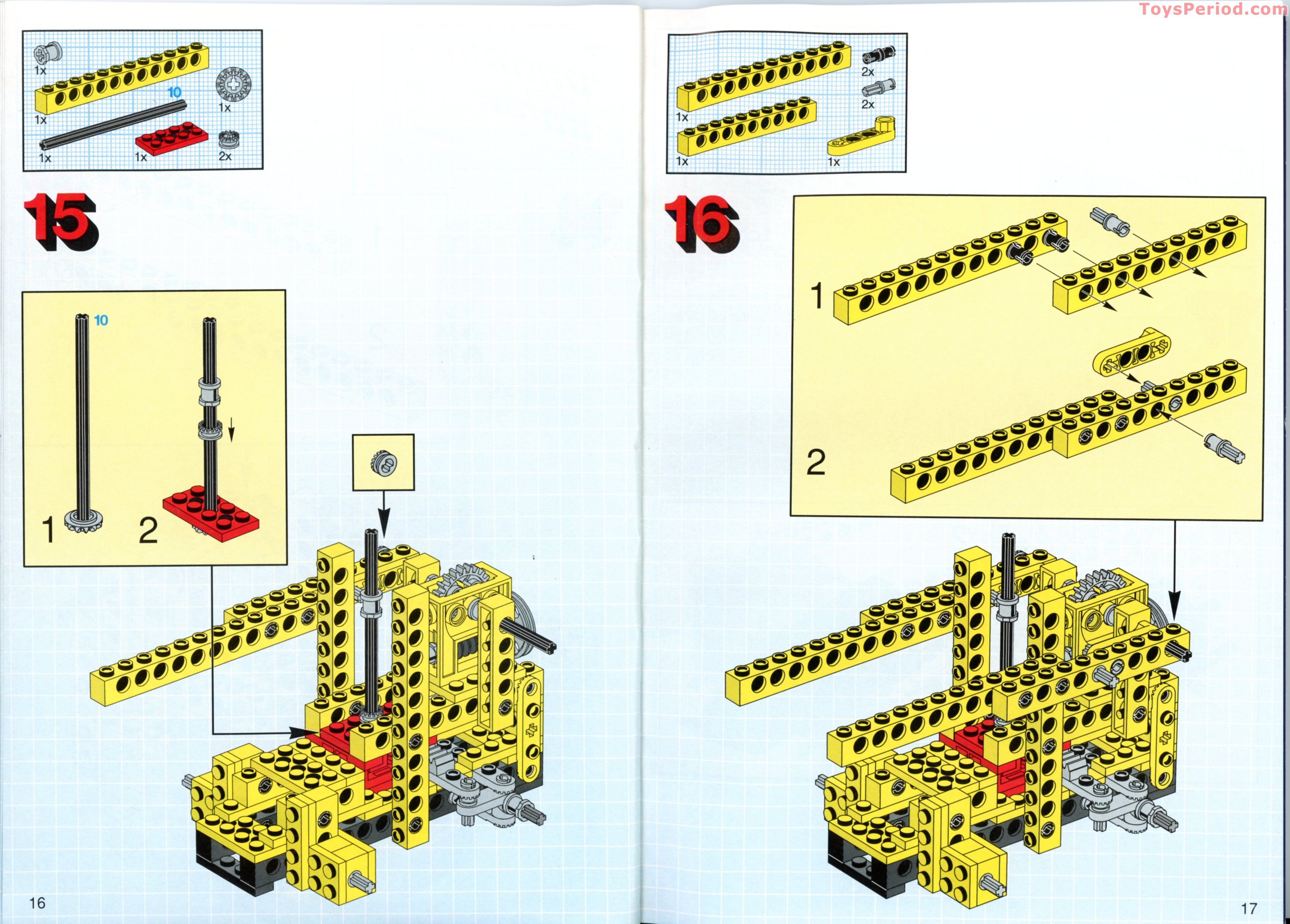 LEGO 8235 Front End Loader Instructions and Parts List