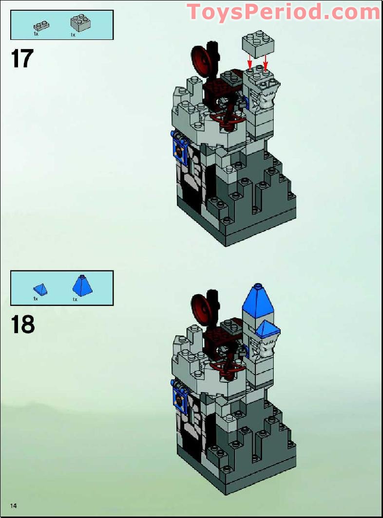 LEGO 10176 Royal King's Castle Instructions and Parts List