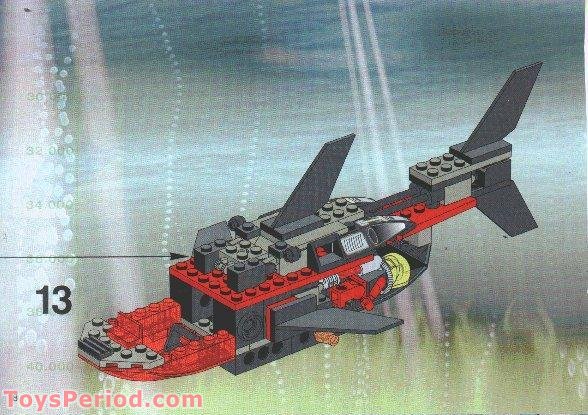 LEGO 4793 Ogel Shark Sub Instructions and Parts List