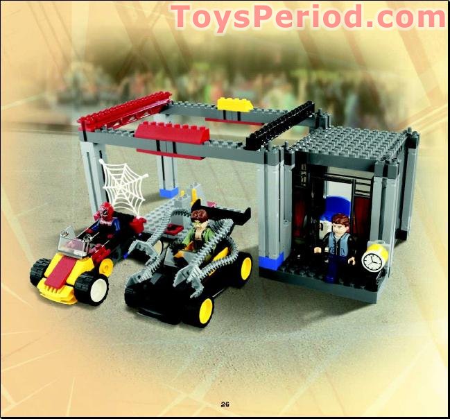 LEGO 4860 Doc Ock's Cafe Attack Instructions and Parts List