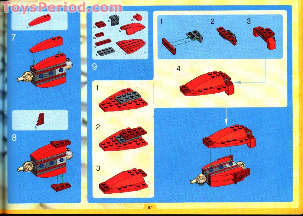 LEGO 4507 Prehistoric Creatures Instructions and Parts List