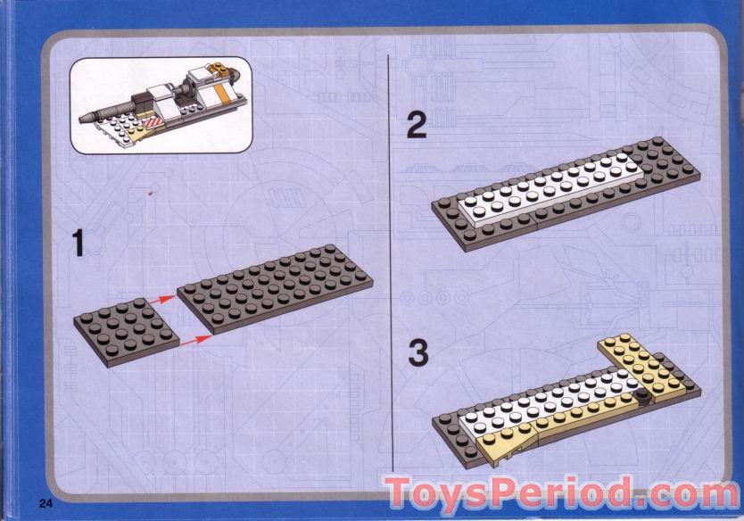 LEGO 4500-1 Rebel Snowspeeder (Redesign), Blue Box Instructions and ...