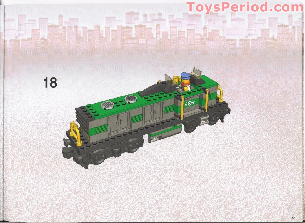 LEGO 4512 Cargo Train Instructions and Parts List