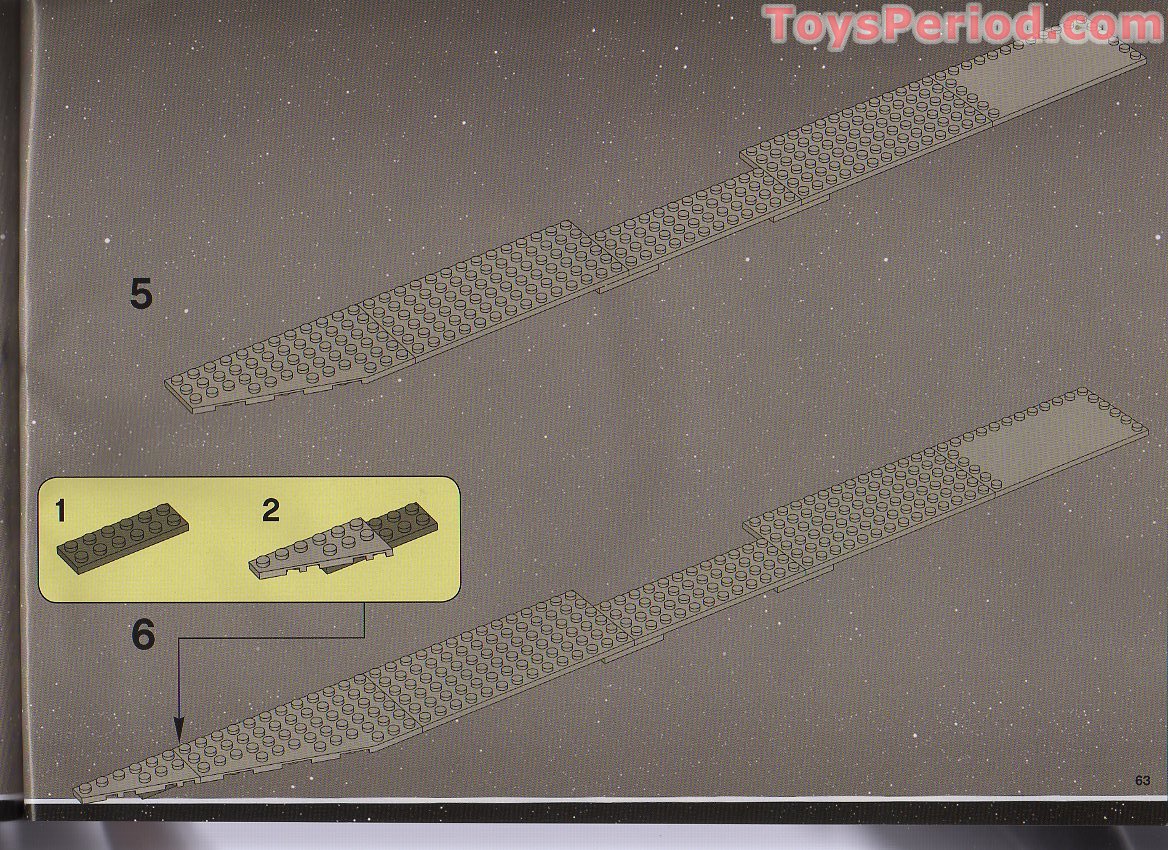 LEGO 6211 Imperial Star Destroyer Instructions and Parts List