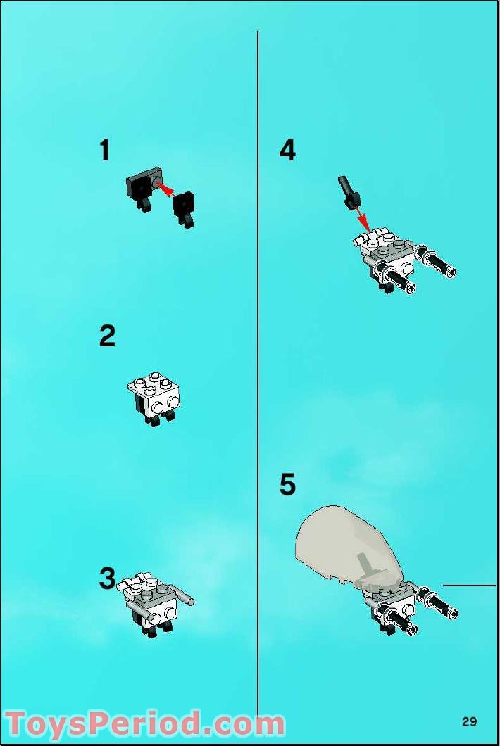 LEGO 7700 Stealth Hunter Instructions and Parts List