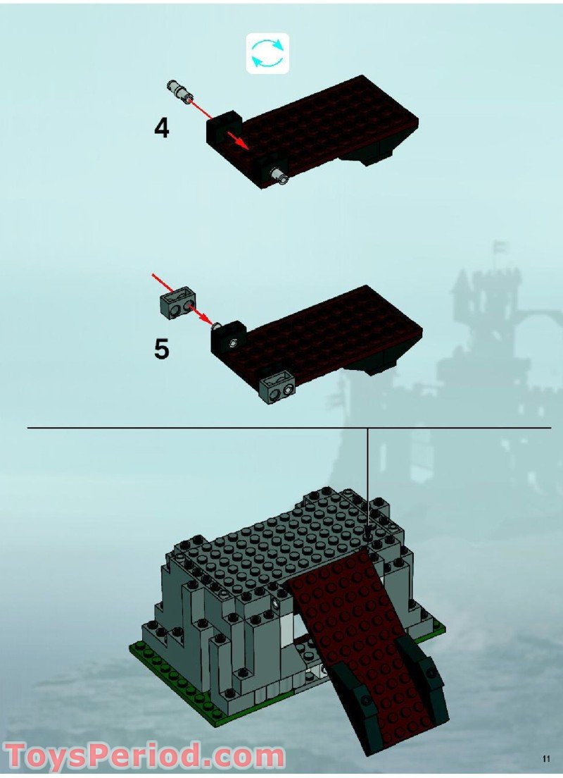 LEGO 7079 Drawbridge Defense Instructions and Parts List