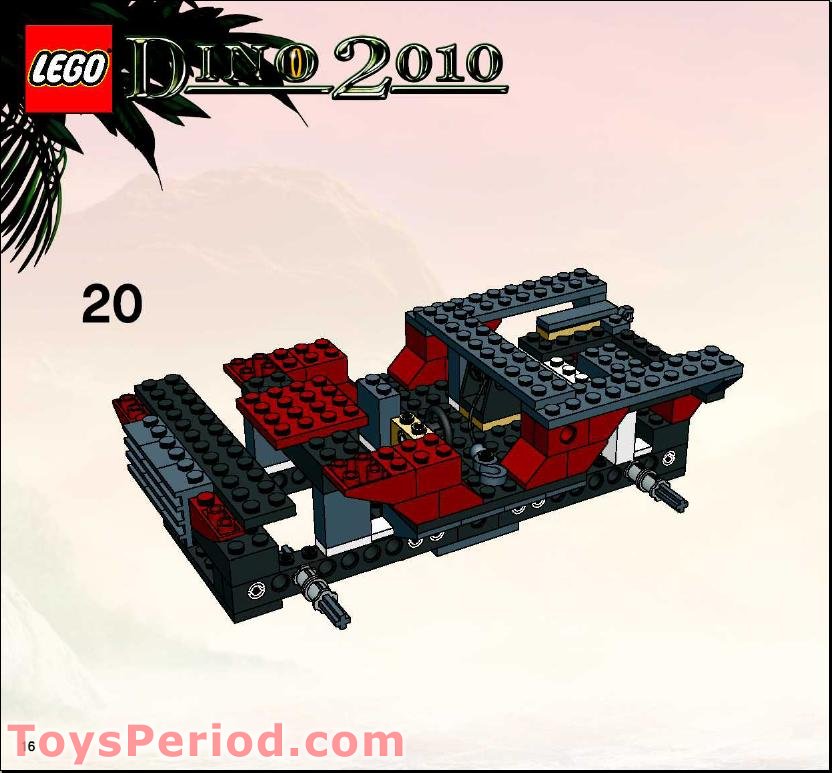 LEGO 7296 Dino 4wd Trapper Instructions and Parts List