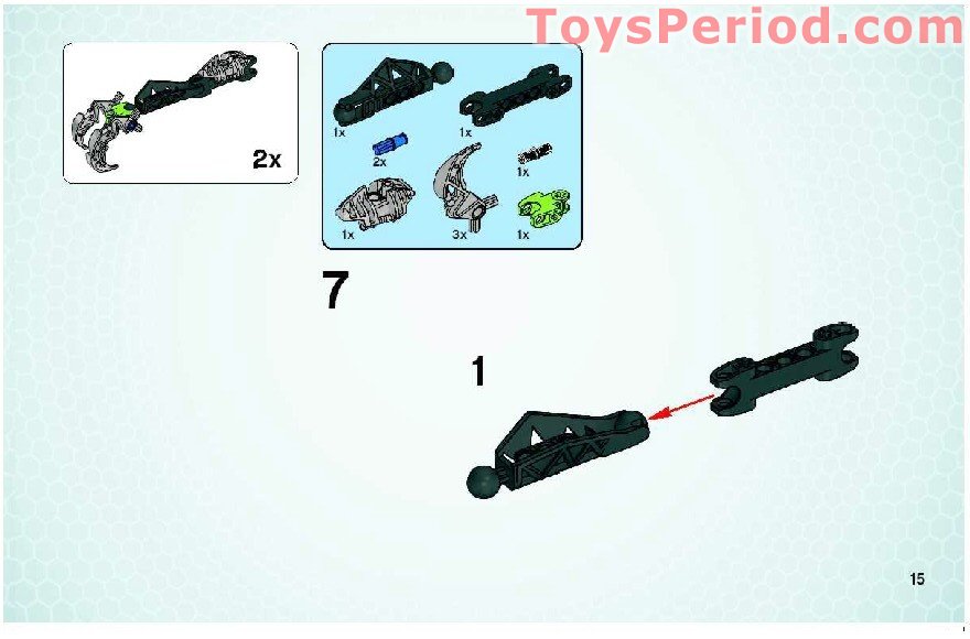 LEGO 8952 Mutran and Vican Instructions and Parts List