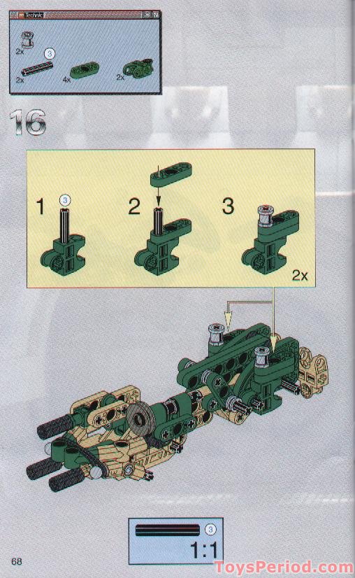 LEGO 8000 Pit Droid Instructions and Parts List