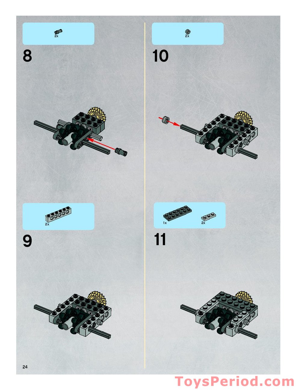 LEGO 8038 The Battle of Endor Instructions and Parts List