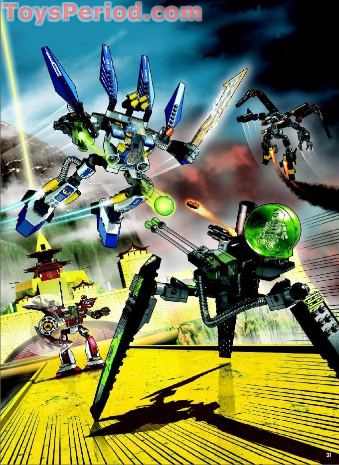 LEGO 8107 Fight for the Golden Tower Instructions and Parts List