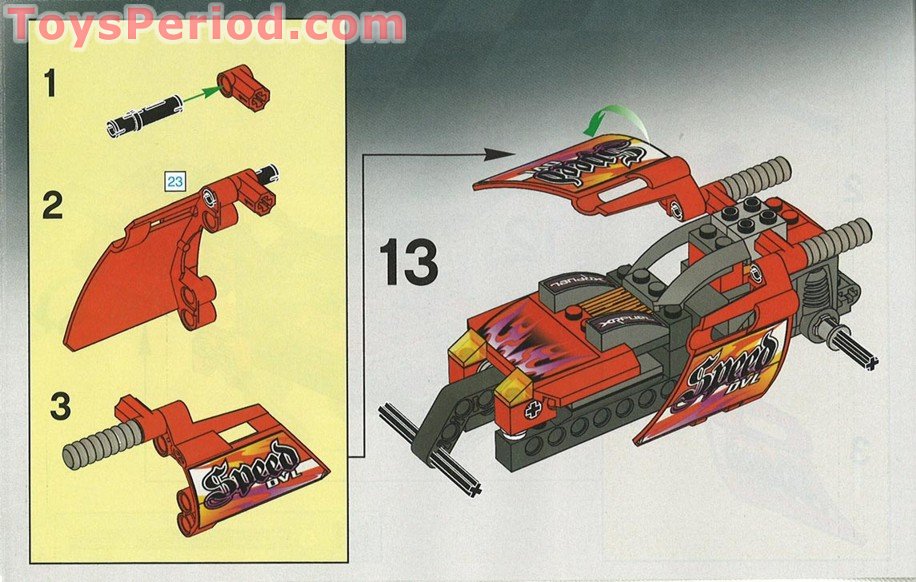 LEGO 8136 Fire Crusher Instructions and Parts List