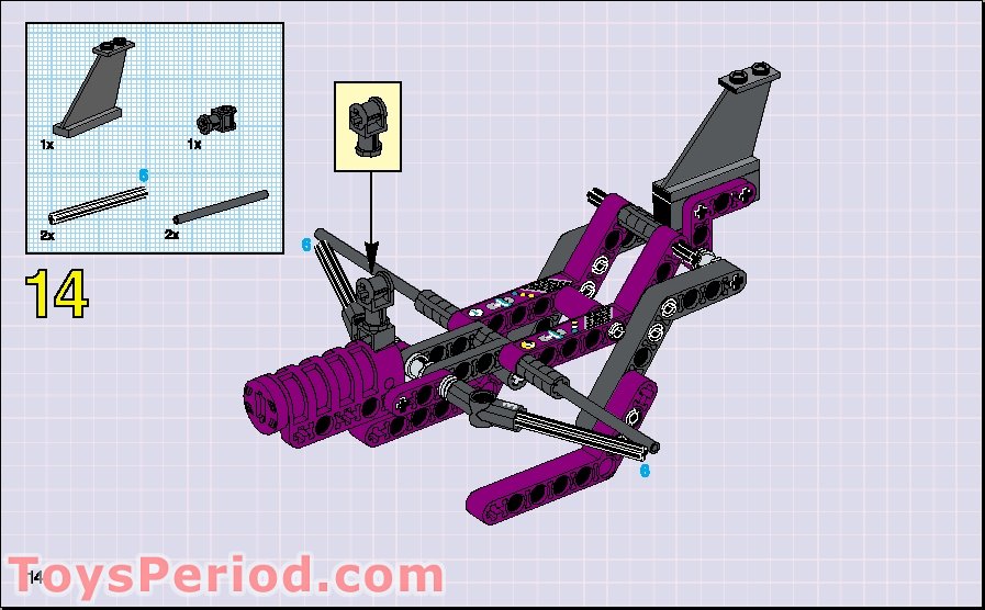 LEGO 8268 Scorpion Attack Instructions and Parts List