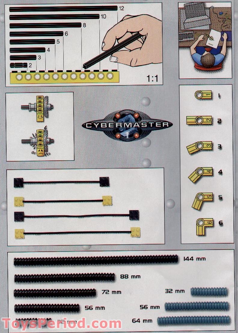 LEGO 8483 Cybermaster with Storage Case Instructions and Parts List