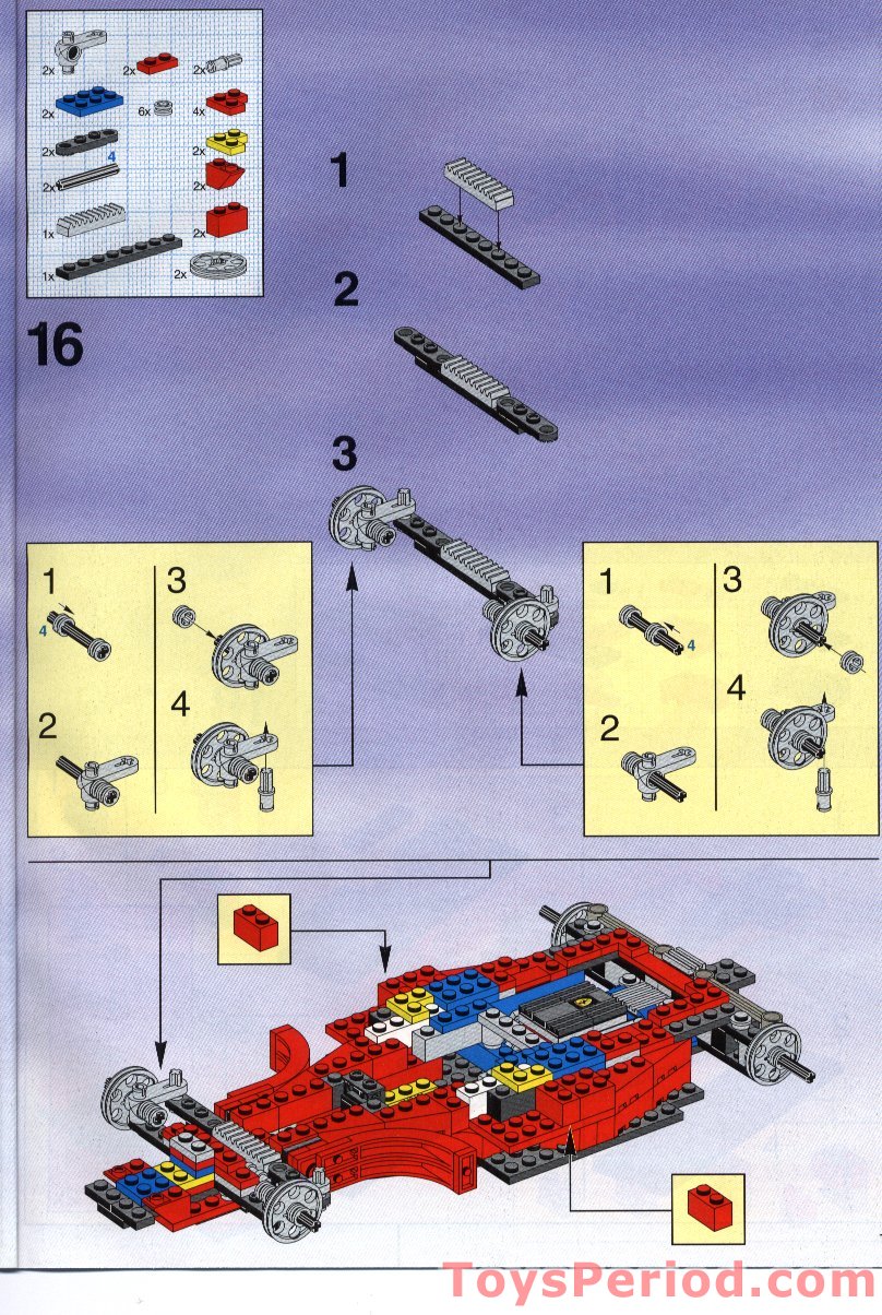 LEGO 2556 Shell Promotional Set, Ferrari Formula 1 Racing Car ...
