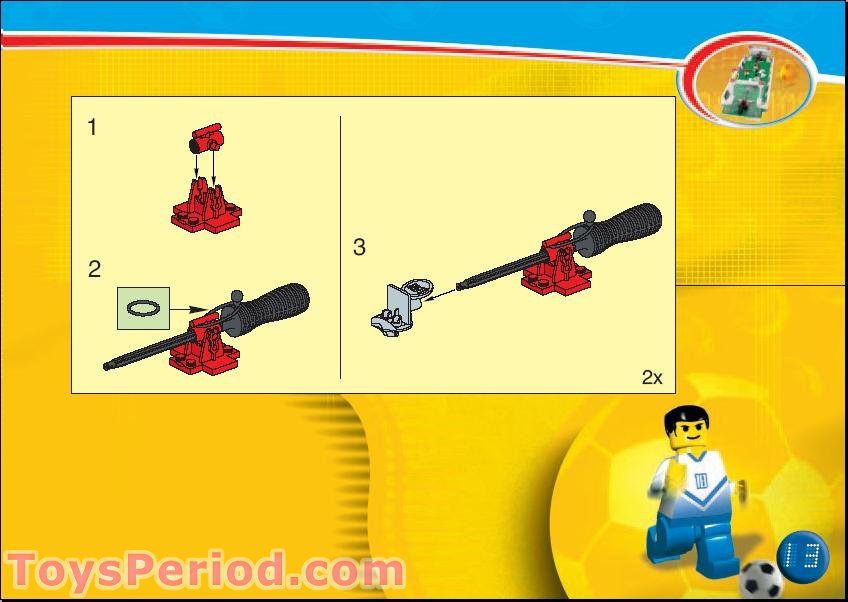 LEGO 3421 3 v 3 Shootout Instructions and Parts List