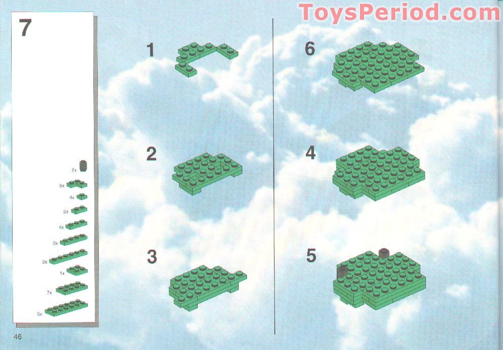 LEGO 3724 LEGO Dragon Instructions and Parts List