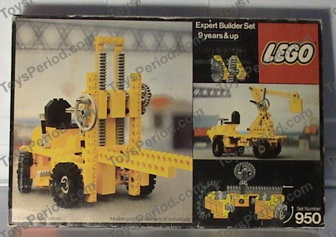 LEGO 950 Fork Lift Instructions and Parts List