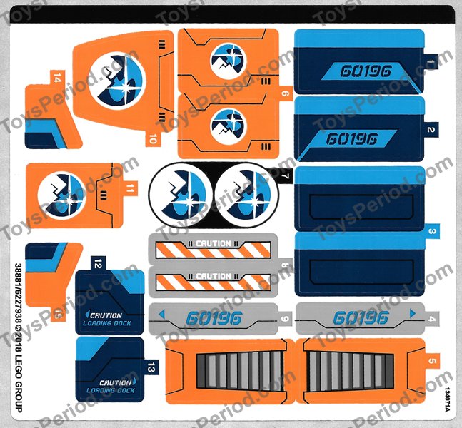 LEGO Sets with Part 60196stk01 Sticker Sheet for Set 60196 - (38881/ ...