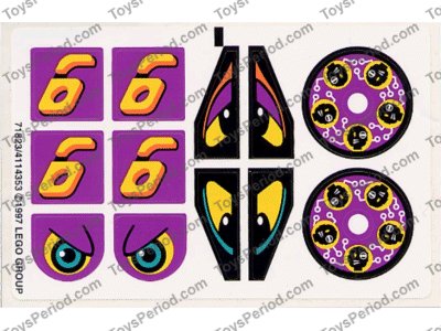 LEGO Sets with Part 8257stk02 Sticker Sheet for Set 8257 - Sheet 2 ...