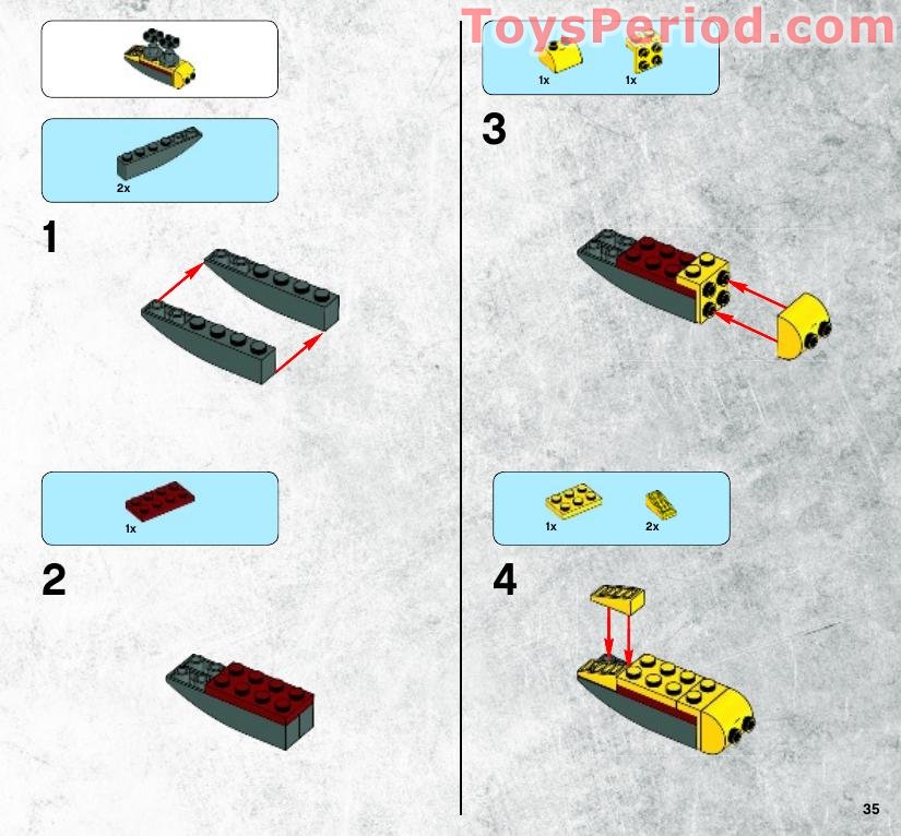 LEGO 5888 Ocean Interceptor Instructions and Parts List