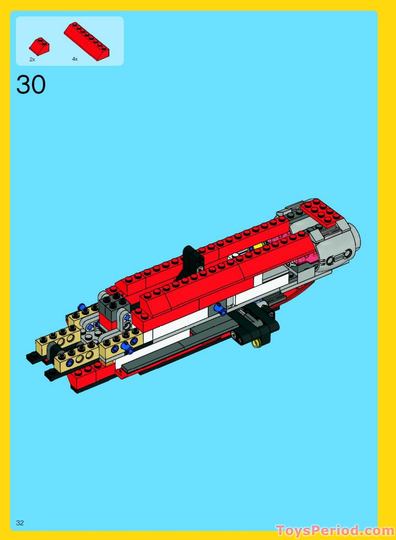 LEGO 5892 Sonic Boom Instructions and Parts List